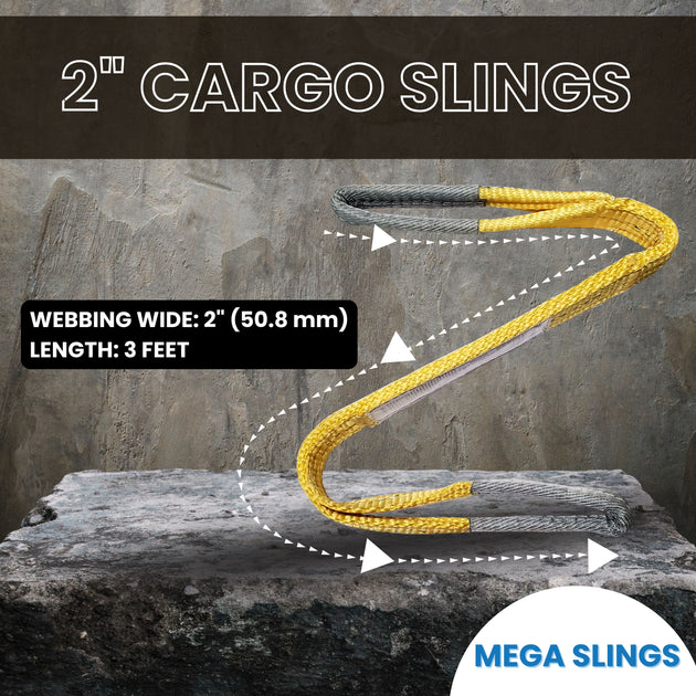 2" Mega Slings Eye-to-Eye Cargo Slings | Mega Cargo Control