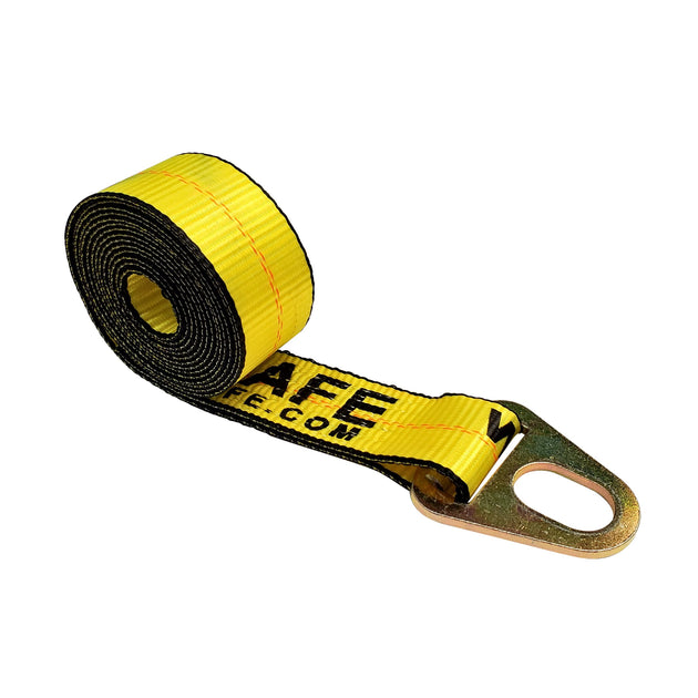 2" x 10' Wheel Lift Strap w/Grab Plate hook | Mega Cargo Control