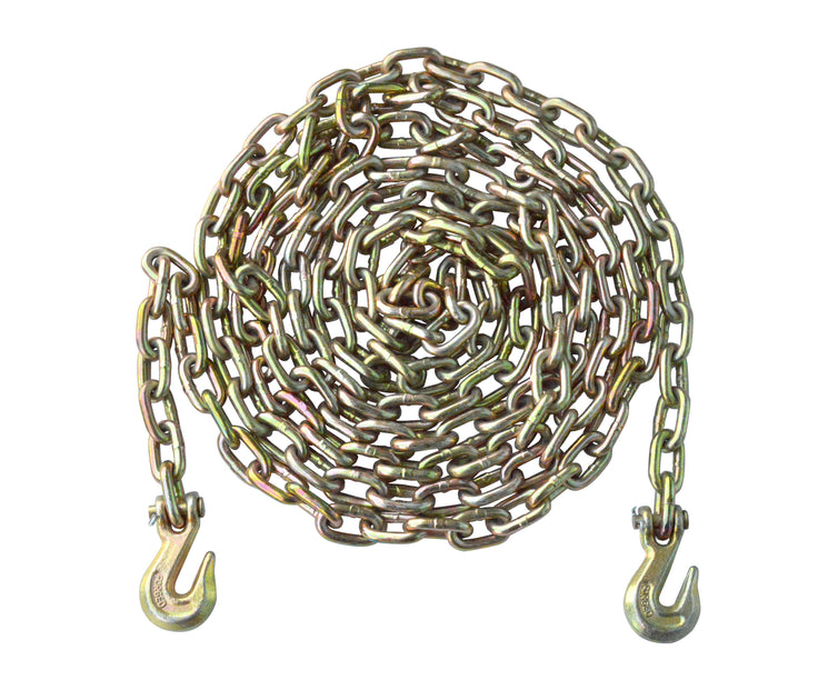 Grade 70 x 20 ft. Transport Chain w/ Grab Hooks | Mega Cargo Control